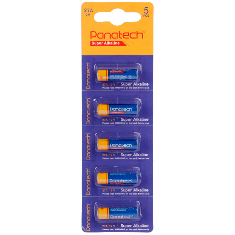 باتری ریموت Panatech Super Alkaline 27A بسته 5 عددی - فروشگاه اینترنتی دیجی میجی