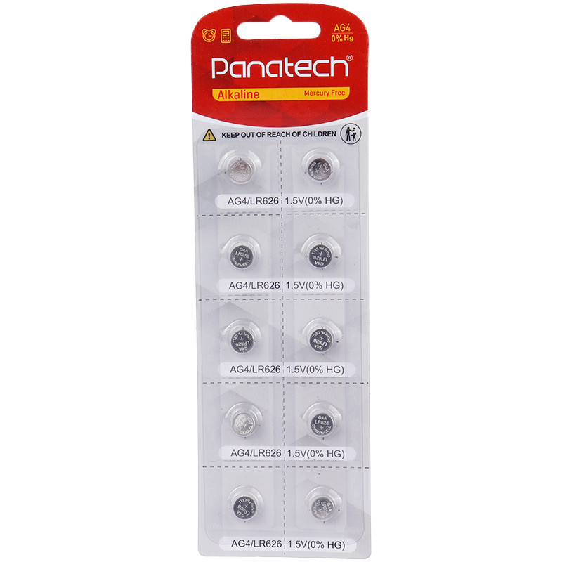 باتری سکه ای Panatech Alkaline AG4 بسته 10 عددی - فروشگاه اینترنتی دیجی میجی